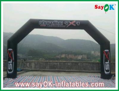 China Custom Inflatable Arch Blower 6x3m PVC Black CE UL Certified for Events for sale