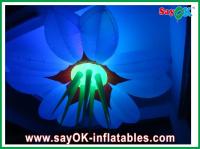 China Decorative Nylon Cloth Inflatable Flower Diameter 2.5m With Led Lighting for sale