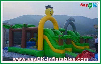 China 0.55mm PVC Inflatable Bounce , Logo Printing Inflatable Bouncy Castle for sale
