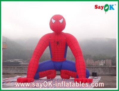 China Custom Inflatable Spiderman Cartoon Character 10m Height Wind-Resistant Advertising Inflatable for sale