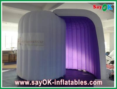 China Inflatable Photo Booth Tent 2.4m x 2.4m with CE Blower and LED Lights for Party Events for sale