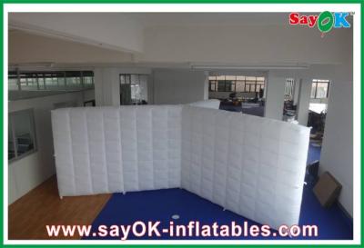 China Custom Inflatable Partition Wall 4m x 2m x 1.8m with LED Lights for Wedding Events for sale