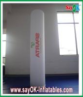 China Green Wedding Party Led Inflatable Column Inflatable LED Light With Printing Logo Pillar for sale