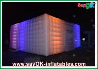 China Customized 8 Person Inflatable Party Tent Cube Nightclub Portable Movie Tent with Blower for sale