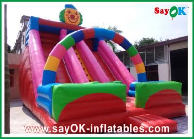 China Commercial Inflatable Slip and Slide with Pool Clown Theme 3m x 3m x 3m Bouncer Slide for Amusement Park for sale