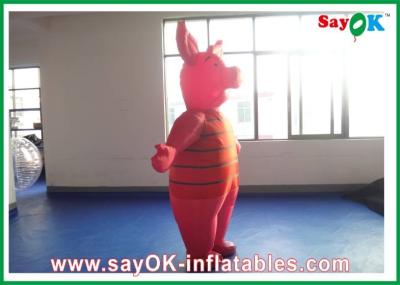 China Custom Inflatable Cartoon Character 2m High 0.5mm PVC Piglet for Advertising Events for sale