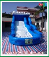 China Commercial Grade 0.55mm PVC Inflatable Slip and Slide with Pool for Events for sale