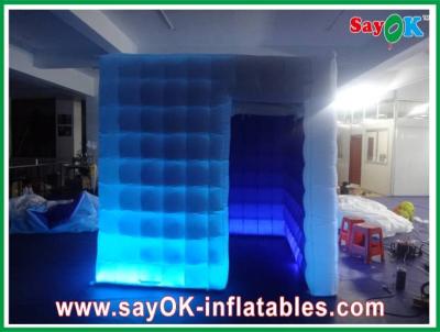 China Kids Inflatable Photo Booth 2.4x2.4x2.5m 210D Oxford Cloth with LED Lights for sale