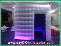 China Inflatable Photo Booth 2.4x2.4x2.5m UL Blower Wedding Event Photo Tent with LED Lights for sale