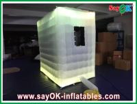 China Inflatable Photo Booth 2.4x2.4x2.5m with LED Lights for Studio Events for sale