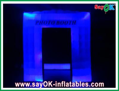 China Inflatable Photo Booth Durable Oxford Cloth 2.4x2.4x2.5m with LED Lights CE UL for sale