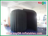 China Inflatable Photo Booth 2.4x2.4x2.5m Fire-Resistant Oxford Cloth Portable Photobooth with LED Lights for sale