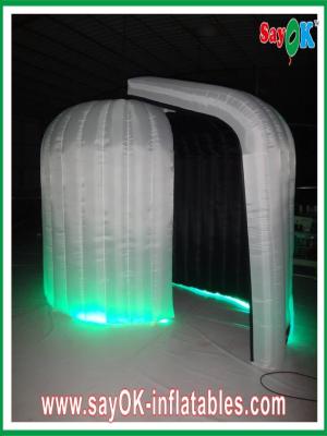 China Durable Inflatable Photo Booth 3x2.3x2m with Black Interior LED Lights for sale