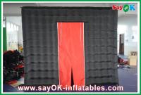 China 3x3x3m Inflatable Photo Booth Wedding Props Oxford Cloth Photo Taking Tent with LED Lights for sale