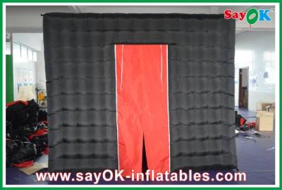 China 3x3x3m Inflatable Photo Booth Wedding Props Oxford Cloth Photo Taking Tent with LED Lights for sale