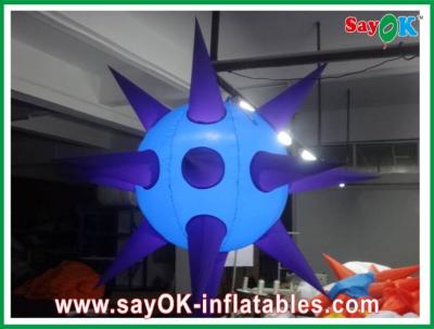 China LED Inflatable Sea Urchin Spike Ball Decoration 1.5m 2.0m Colorful Lights for Events Disco for sale