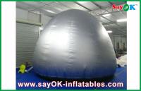 China Silver Round  5m Inflatable Planetarium Dome With Projection Cloth Projection Tent for sale