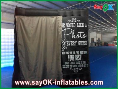 China Inflatable Photo Booth 2.5x2.4x2.5m Oxford Cloth LED Event Photo Studio for sale
