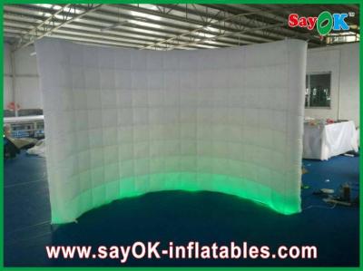 China Inflatable Wall LED Light Curved Wall 3x1.5x2m with Blower Work Tent for sale