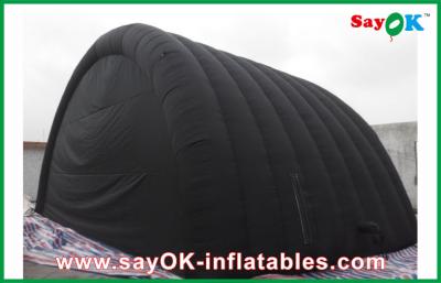 China Black Waterproof Inflatable Family Tent 10m x 5m Oxford Cloth PVC Coating Outdoor Work Tent for sale