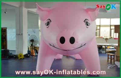 China Custom Giant Pink Inflatable Pig 1-3m Advertising Display with 100V-240V Blower and CE Certification for sale