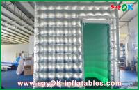 China Inflatable Photo Booth Enclosure with LED Lights 2.4x2.4x2.5m Oxford Cloth for sale