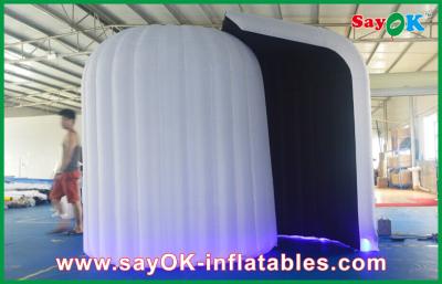 China Inflatable Photo Booth Fire Proof Oxford Cloth 2.4m x 2.4m x 2.5m with LED Lights for sale