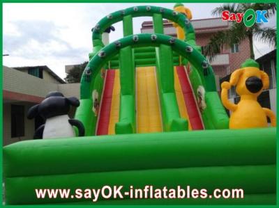 China Industrial Inflatable Water Slide 0.55mm PVC Tarpaulin 3m x 3m for Amusement Park for sale