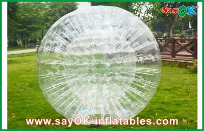 China Clear Inflatable Zorb Ball 1.0mm PVC for Entertainment Beach Games 2.3m Size for sale
