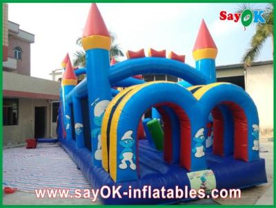 China Customizable Obstacle Course Bounce House 0.55mm PVC Inflatable Bouncer with CE Blower for sale