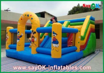 China Commercial Grade Mickey Mouse Castle Bounce House Inflatable 4x4m PVC for Family Entertainment for sale