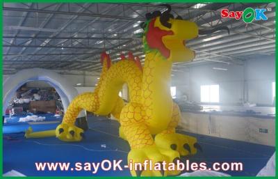 China Advertising Inflatable Yellow Dragon Arch 6m x 4m Customizable for Events for sale