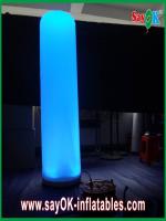 China 2m High Inflatable Pillar with LED Lights for Event Decoration Custom Size for sale