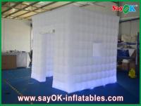 China Custom Logo Inflatable Photo Booth 2.4x2.4x2.5m with LED Lights and CE/UL Blower for sale