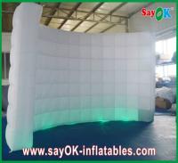 China Inflatable LED Curved Photo Wall 3x2m Customizable Wedding Party Inflatable House for sale