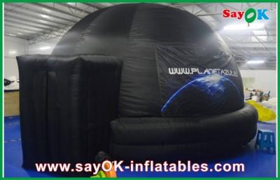 China Fire-proof Inflatable Projection Planetarium Dome Black With Projection Cloth for sale