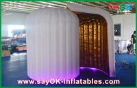 China Inflatable Photo Booth Rental Wedding Party Kiosk with LED Lights 2.4m x 2.4m for sale