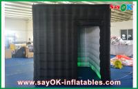 China Fire-Proof Inflatable Photo Booth with 12-Color LED Lights - 2.4×2.4×2.5M Size Options for sale