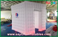 China Inflatable Photo Booth with LED Lights Oxford Cloth 2.4x2.4x2.5m Eco-Friendly Customizable for sale