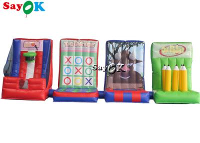 China Inflatable Lawn Games Carnival Set Basketball Shooting Tic Tac Toe Ring Throwing 3m for sale