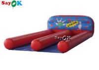 China PVC Inflatable Bowling Alley 19.69x9.84ft Outdoor Carnival Game with Blower for sale