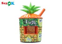 China Inflatable Pineapple Kiosk PVC Lawn Tent Portable Booth with Blower 2.3x4.2m for sale