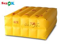 China Square Inflatable Lifesaving Pad - Custom Size with CE/UL Certified Blower for Water Rescue Operations for sale