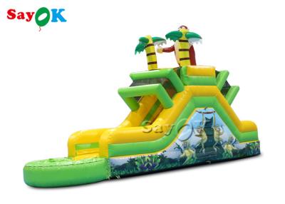 China Commercial Inflatable Gorilla Bouncy Slide 0.55mm PVC Portable Water Slide for Kids for sale