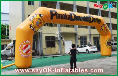 China Waterproof Inflatable Arch 0.6mm PVC 11m x 4.5m for Advertising Events with Blower for sale