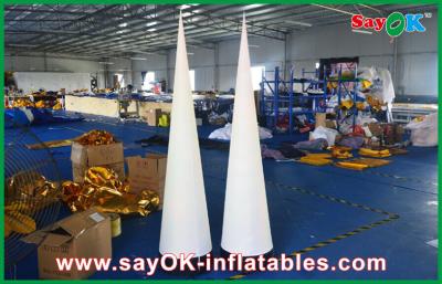 China Custom Logo Inflatable LED Cone 2m Height Waterproof Advertising Decoration for sale