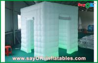 China Inflatable Photo Booth Enclosure 2.5m with LED Light Color Changing and Blower for sale