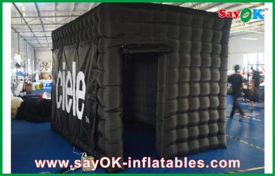 China Inflatable Photo Booth 2.4x2.4x2.5m with LED Lighting and Logo Print for Party Events for sale