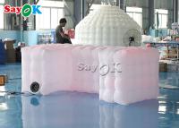 China Inflatable Bar Counter 3.5x3.5x3m with LED Lights and Blower for Beer Drink Shop Parties for sale