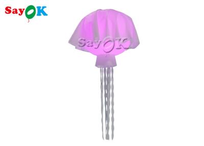 China 3m Hanging Inflatable LED Jellyfish Party Stage Decoration Light 16 Color for sale